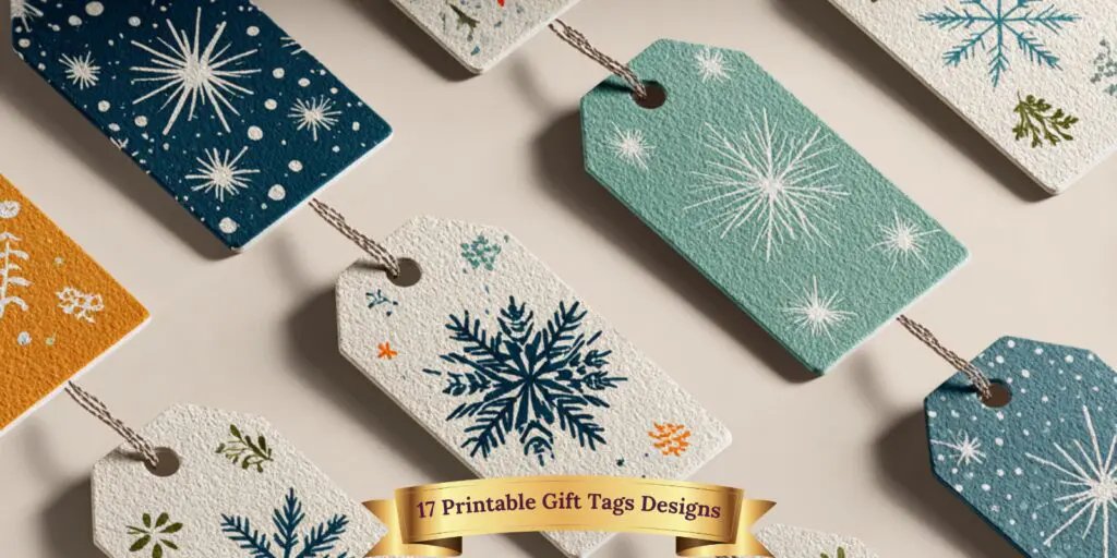 17 Winter Gift Tags | Printable Holiday Tag Sampler